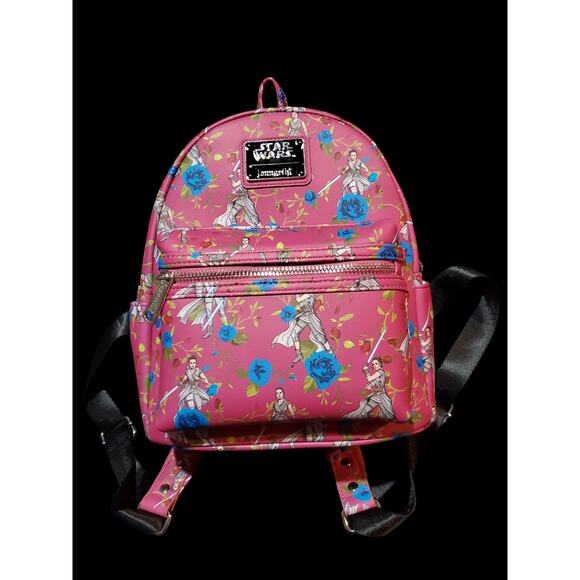 Disney X Loungefly | Bags | Loungefly Disney Star Wars Rey Pink Floral ...